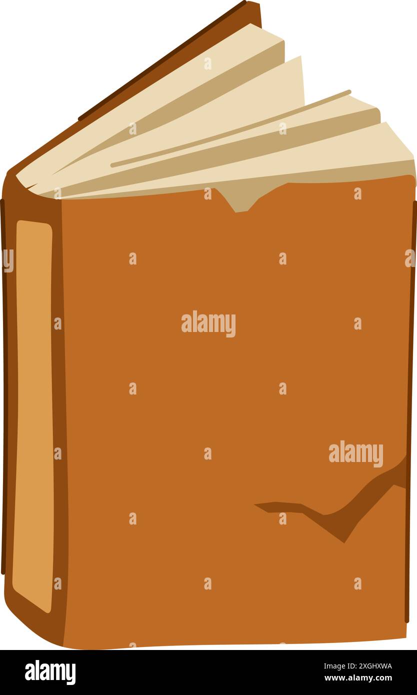 case old book cartoon vector illustration Stock Vector Image & Art - Alamy