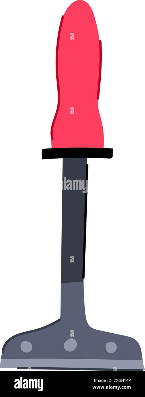 wall paint scraper cartoon vector illustration Stock Vector Image & Art ...