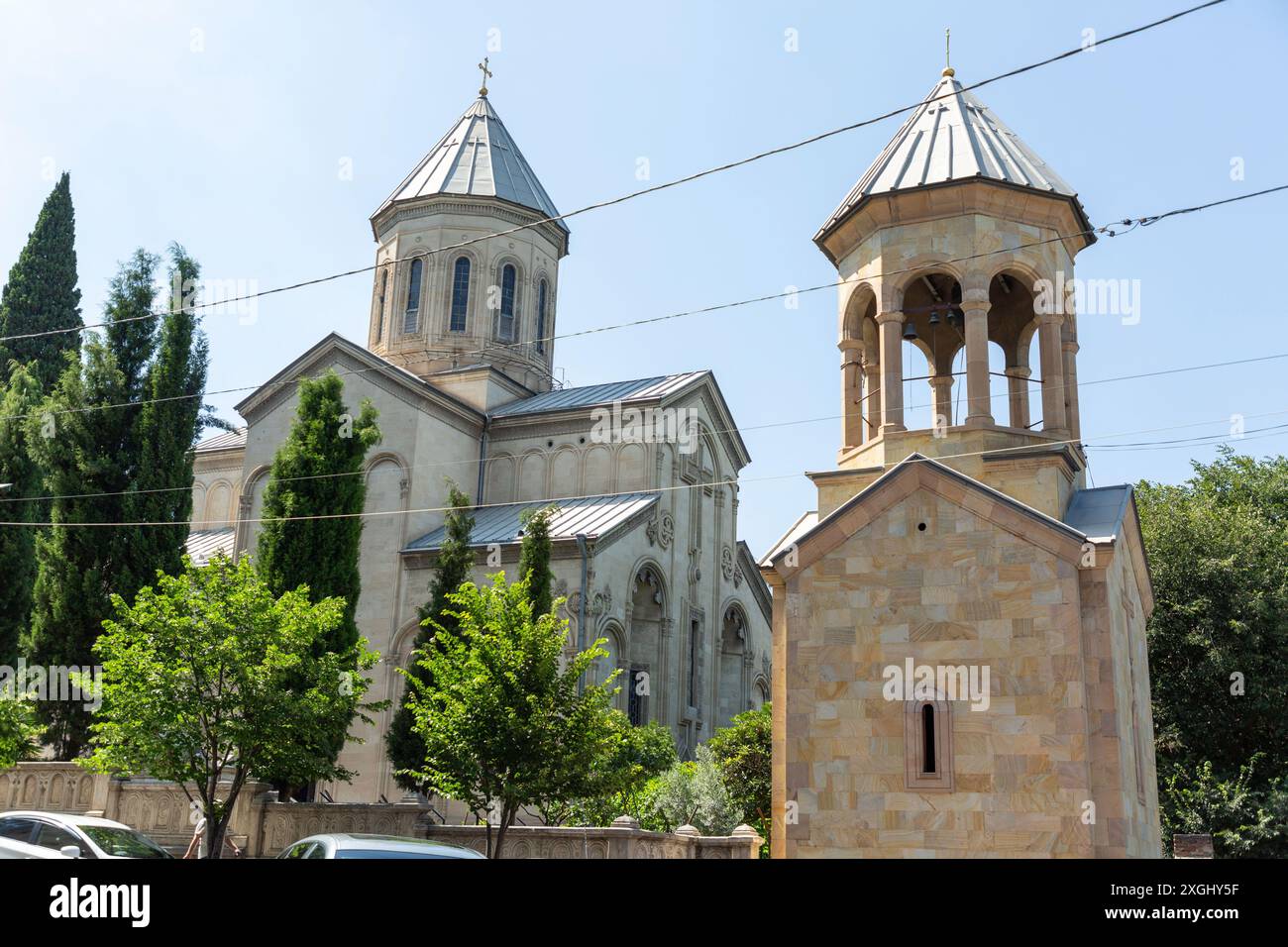 Tbilisi, Georgia - 23 JUNE, 2024: The Kashveti Church of St. George is ...