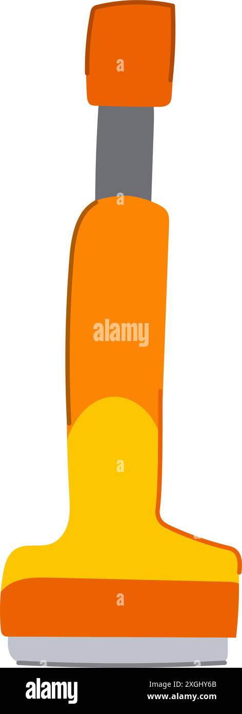 spatula paint scraper cartoon vector illustration Stock Vector Image ...