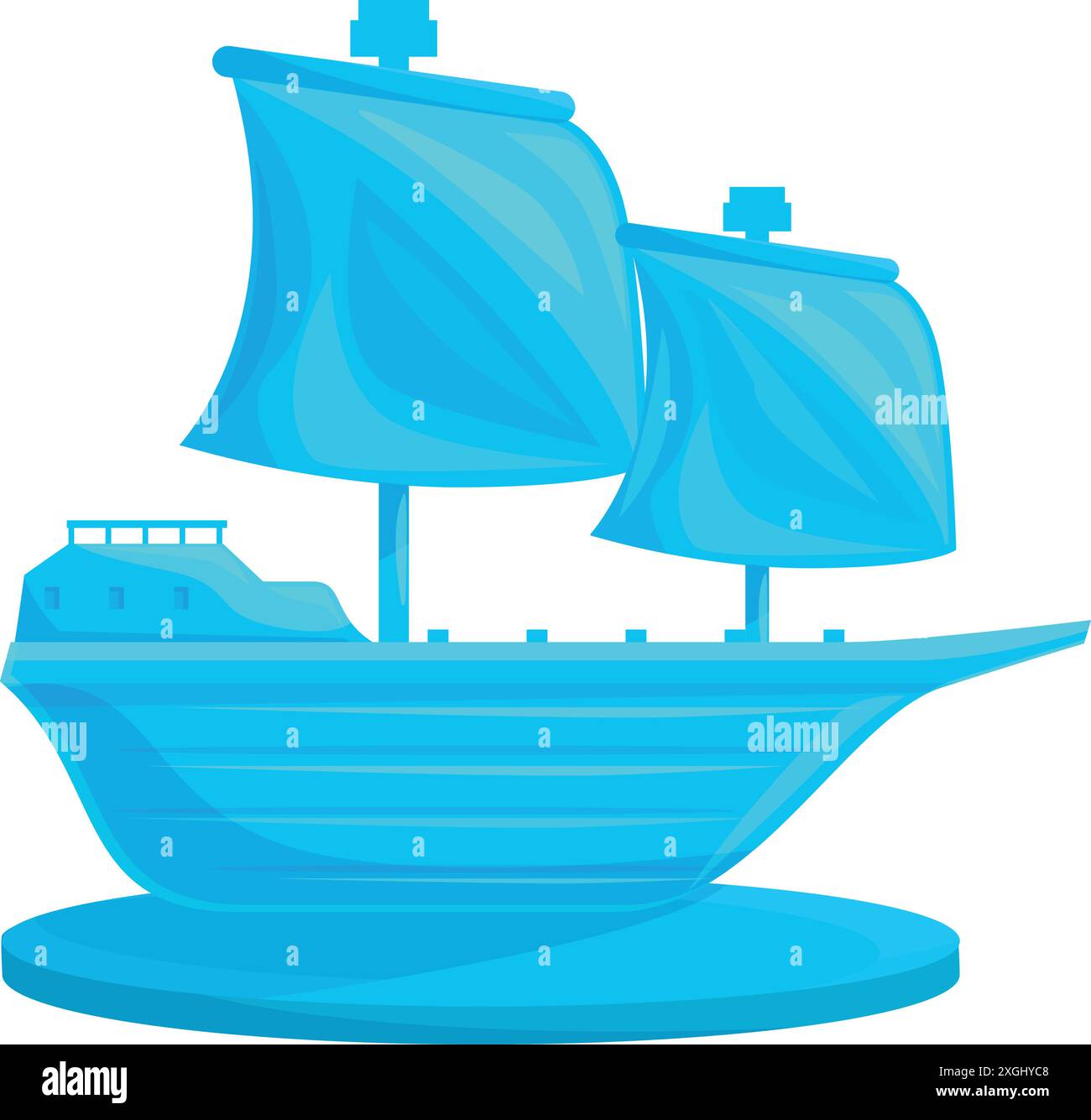 Two white sails Stock Vector Images - Alamy