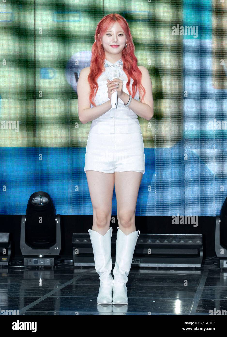 Seoul, South Korea. 9th July, 2024. South Korean singer Soojin, member ...