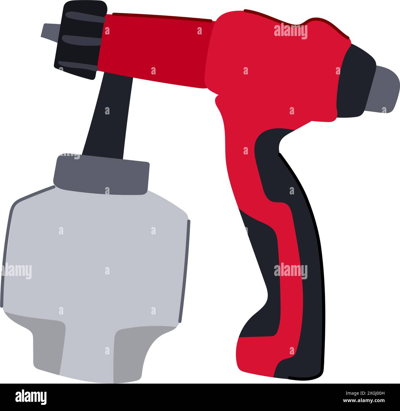 car paint sprayer cartoon vector illustration Stock Vector Image & Art ...