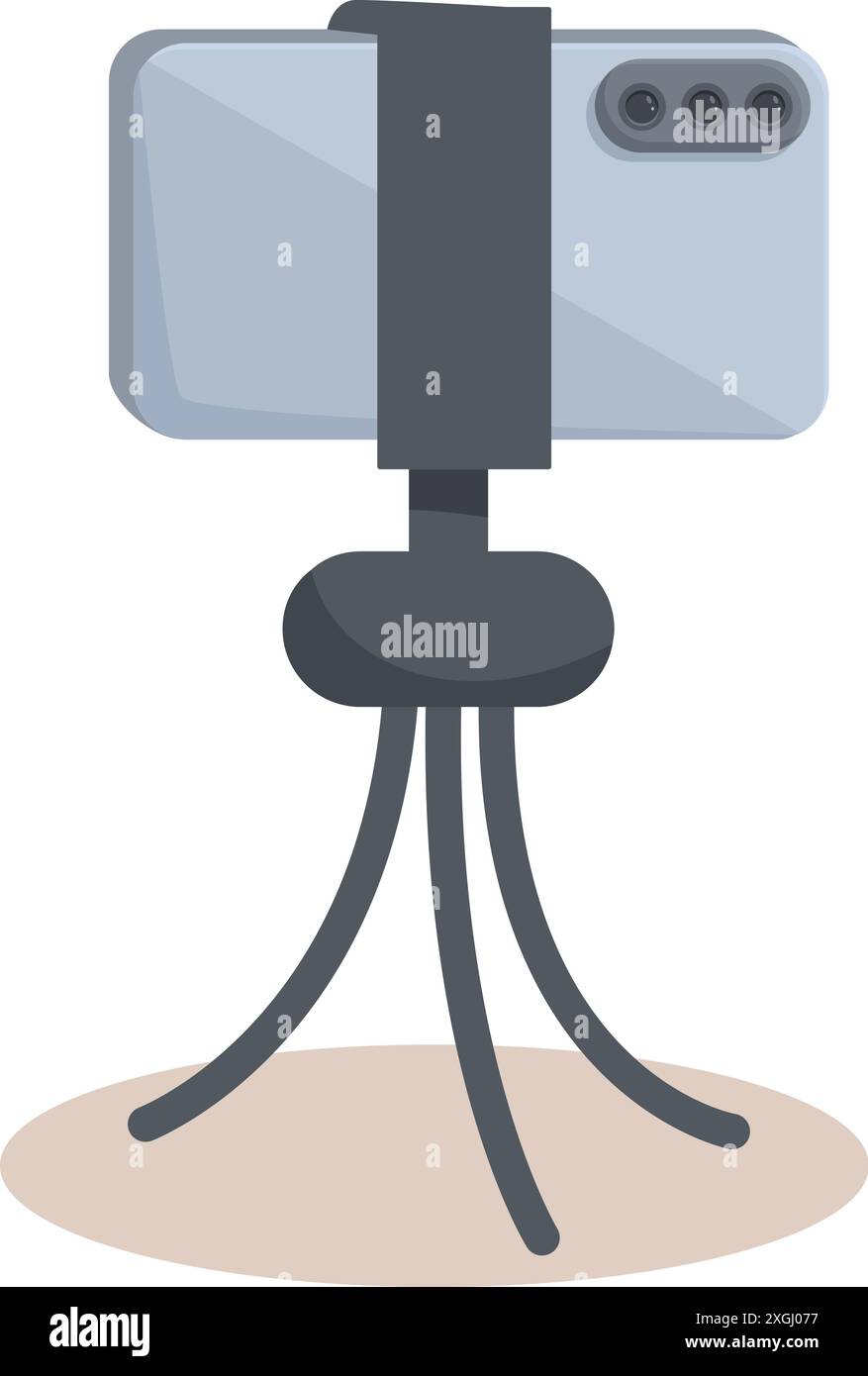 Camera on tripod recording influencer Cut Out Stock Images & Pictures ...