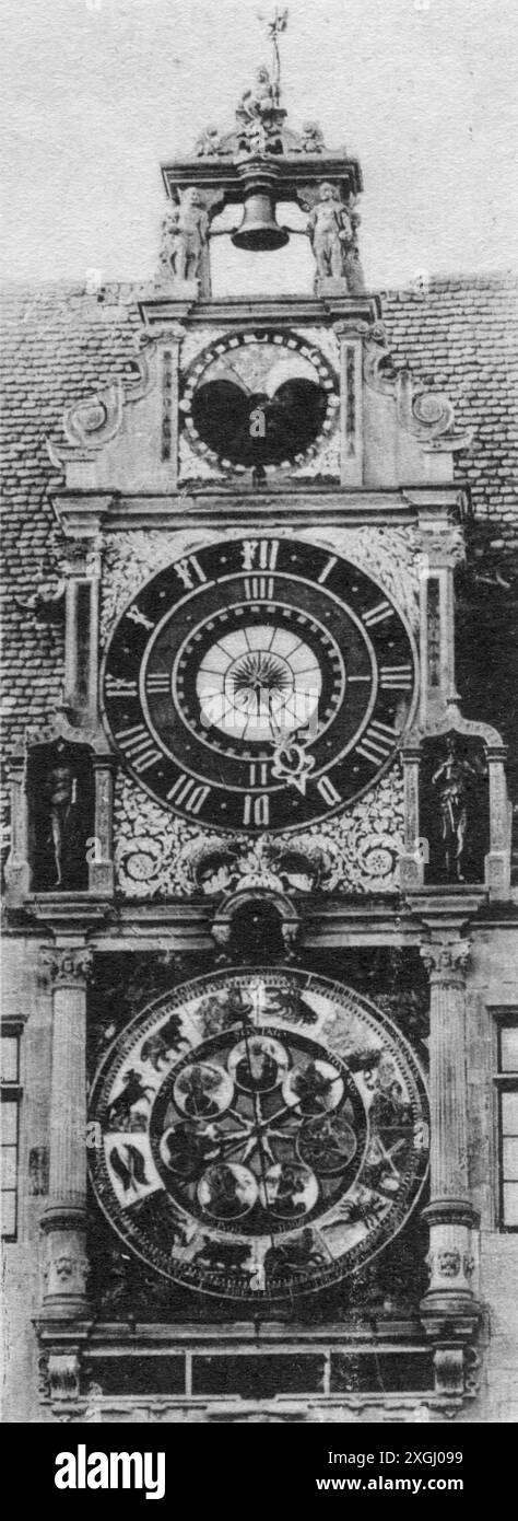 clock, church / tower clock, art clock, manufactured 1580, by Isaac ...