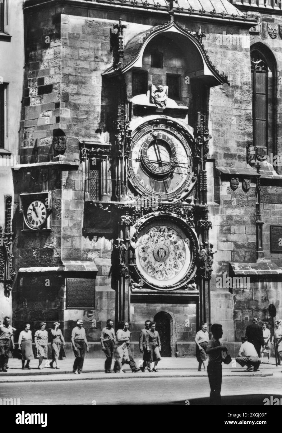 Historic town clock Black and White Stock Photos & Images - Alamy