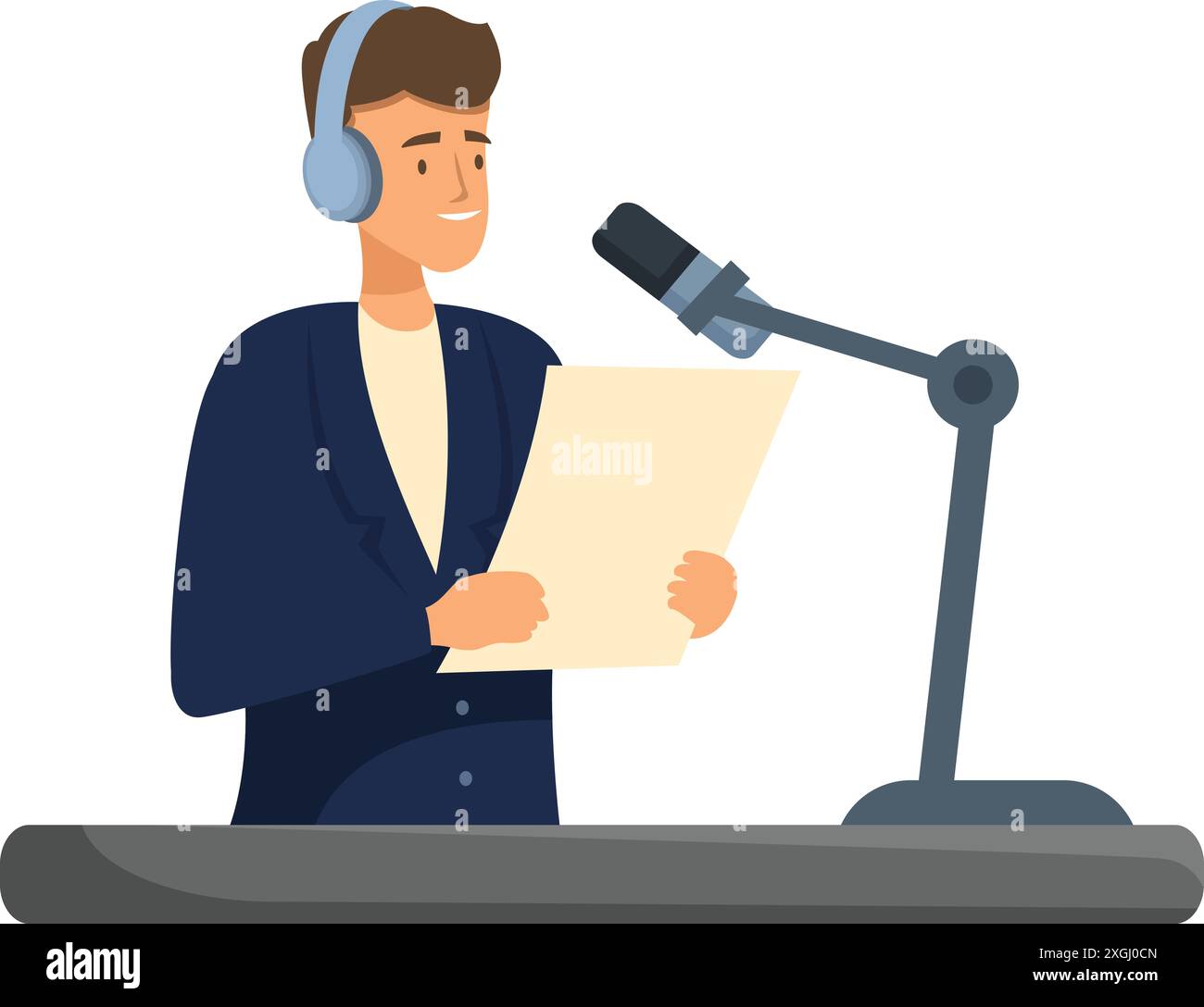 Talk show personality Stock Vector Images - Alamy