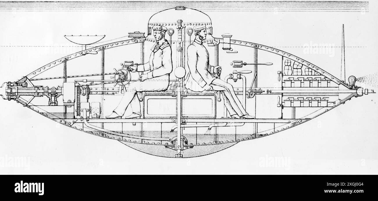 transport / transportation, navigation, submarine, submarine of Claude ...