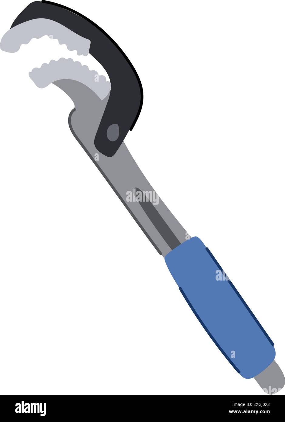 equipment pipe wrench cartoon vector illustration Stock Vector Image ...