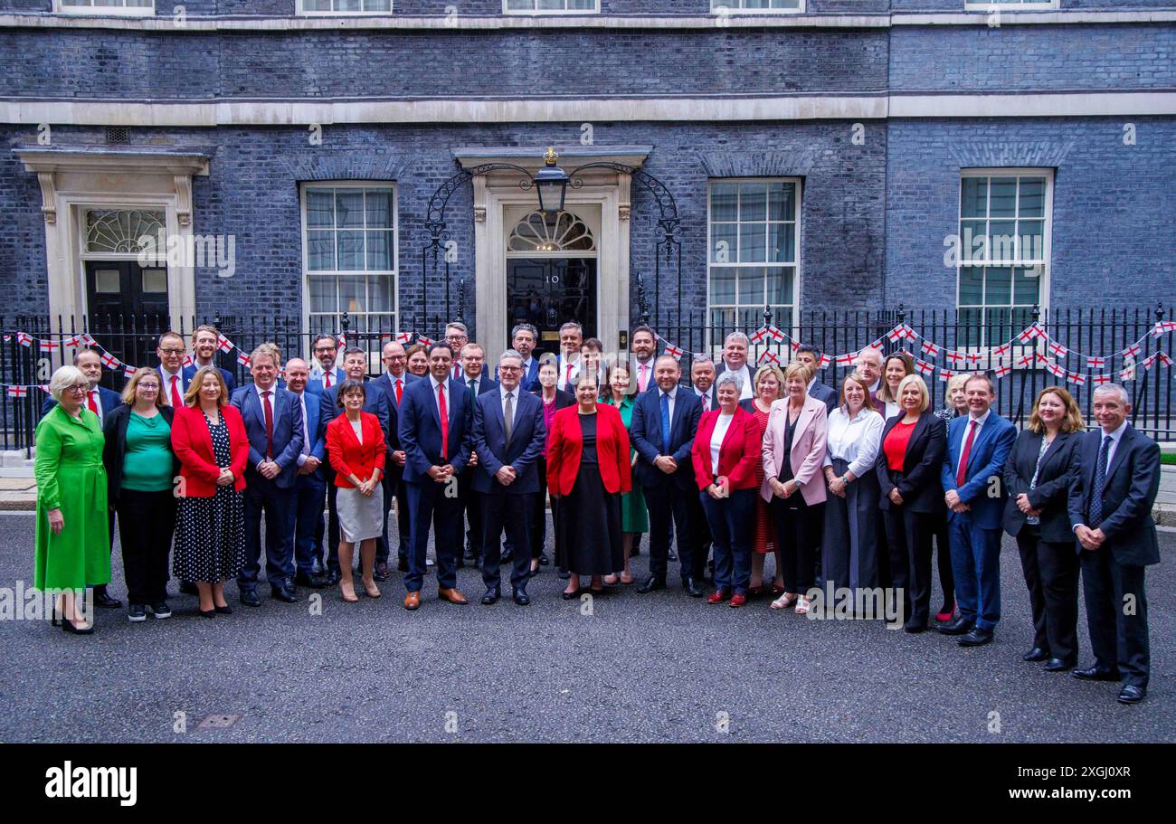 London, UK. 9th July, 2024. Scottish Labour MPs pose for a photo with ...