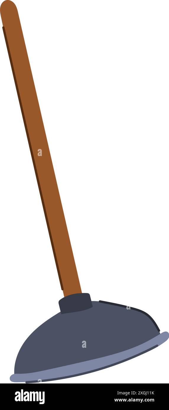 pipe plunger cartoon vector illustration Stock Vector Image & Art - Alamy