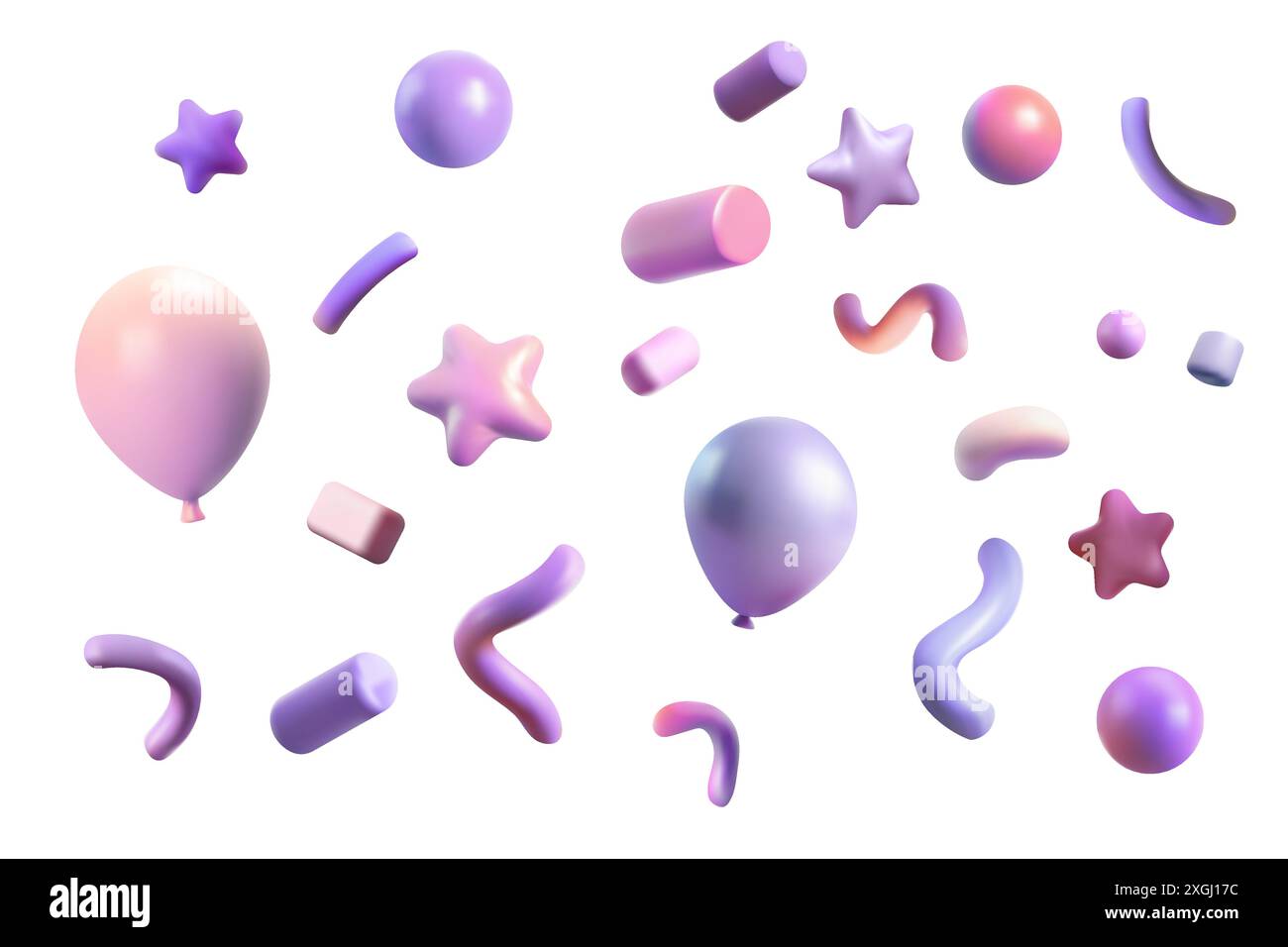 Confetti party balloon popper Stock Vector Images - Alamy