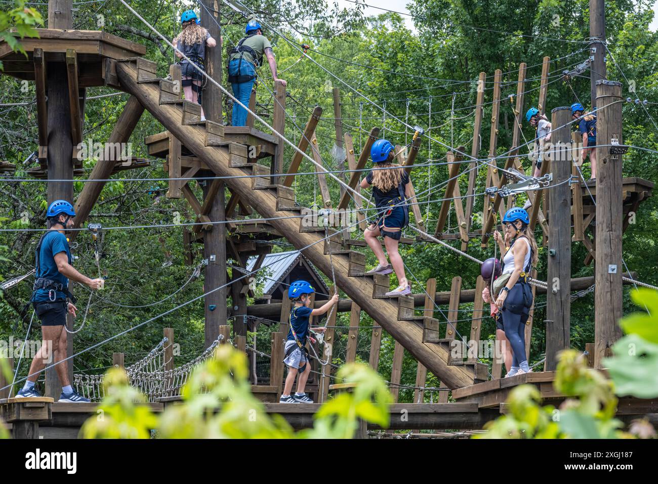Summer family fun at the Cool River Tubing & Adventures aerial ...