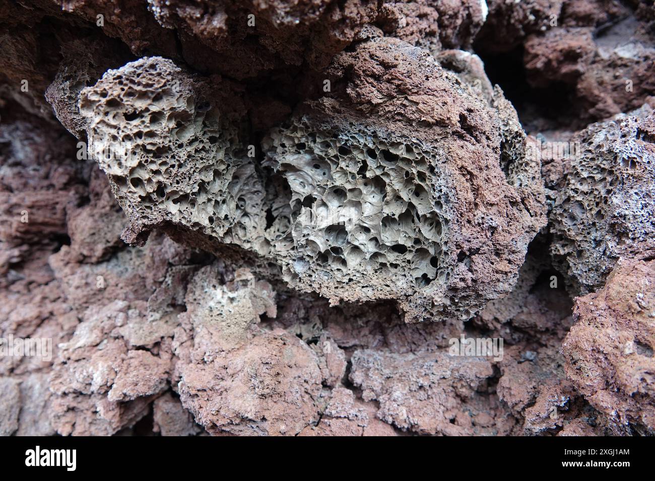 Broken Volcanic Rock Revealing Structure, Craters of the Moon, Idaho ...