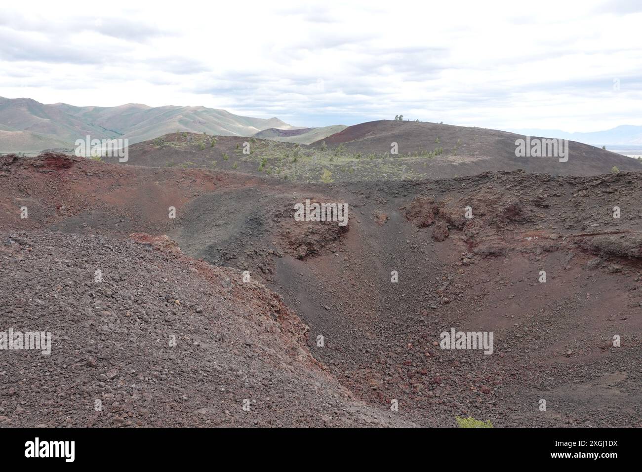 Cinder Cone Caldera and Rugged Landscape, Idaho Stock Photo - Alamy