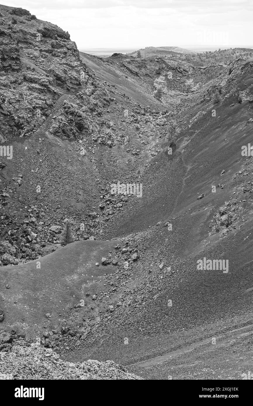 Basaltic cinder cone Black and White Stock Photos & Images - Alamy