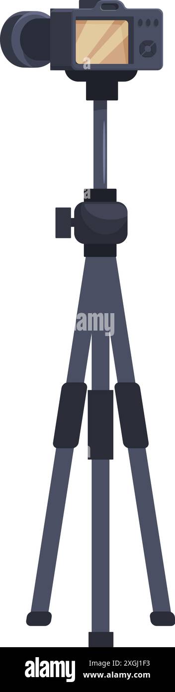 Camera on tripod recording influencer Cut Out Stock Images & Pictures ...