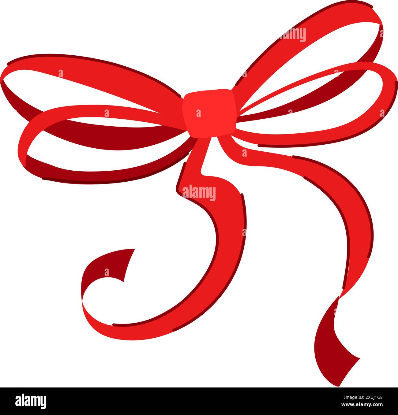 christmas red bow ribbon cartoon vector illustration Stock Vector Image ... christmas red bow ribbon cartoon vector illustration Stock Vector Image ...