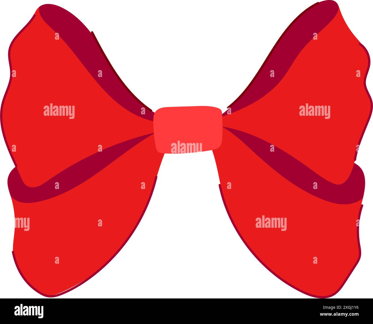satin red bow cartoon vector illustration Stock Vector Image & Art - Alamy