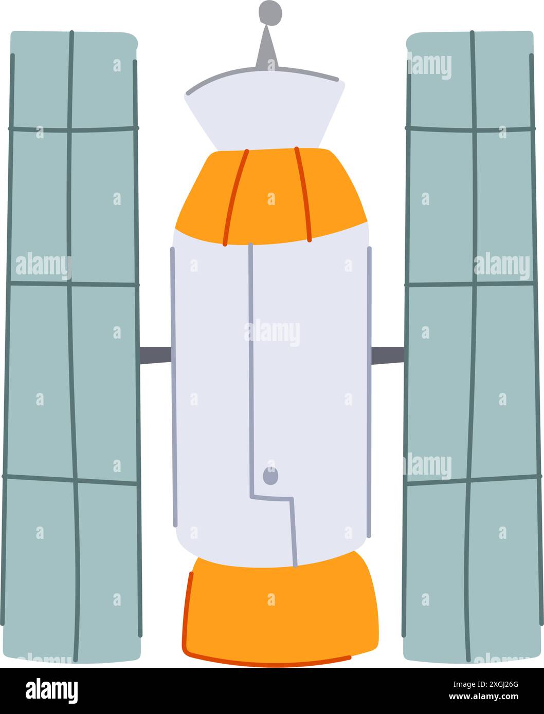 map satellite cartoon vector illustration Stock Vector Image & Art - Alamy