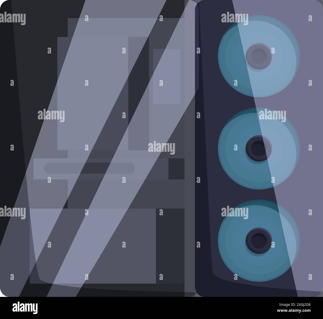 High performance gaming pc case with a transparent side panel hi-res ...