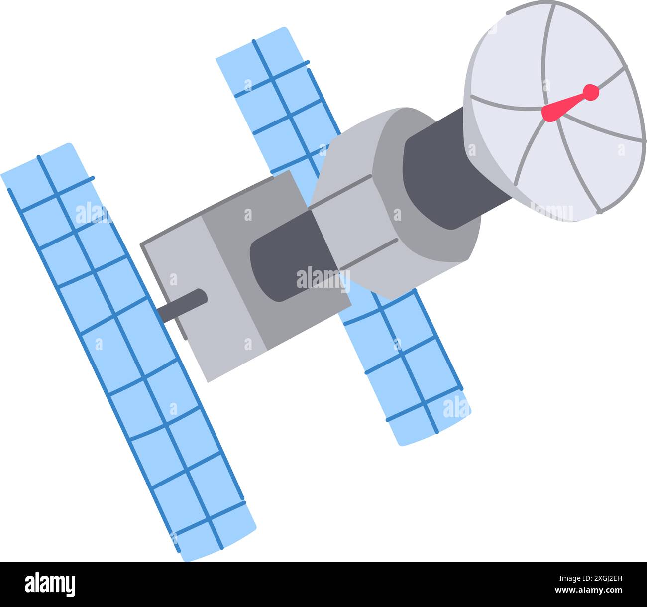 future satellite cartoon vector illustration Stock Vector Image & Art ...