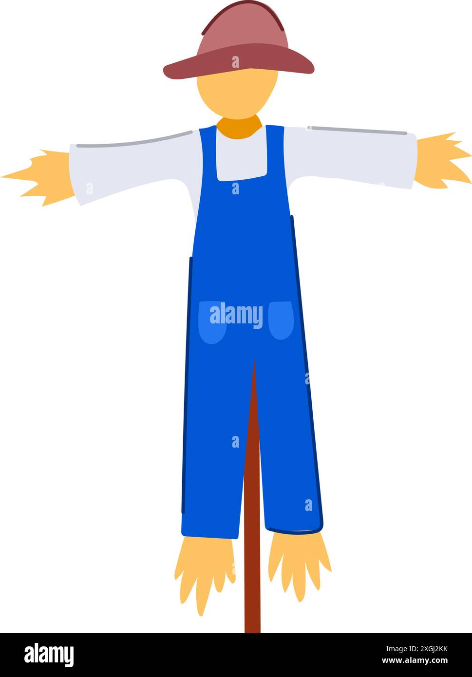 cute scarecrow cartoon vector illustration Stock Vector Image & Art - Alamy