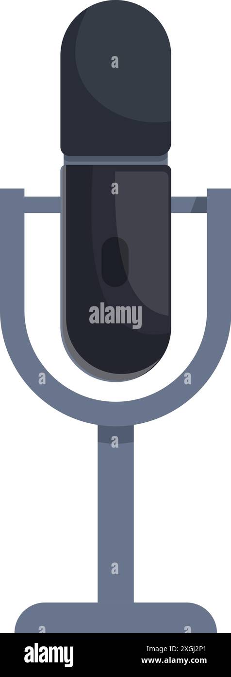 Interview to a radio reporter Stock Vector Images - Alamy