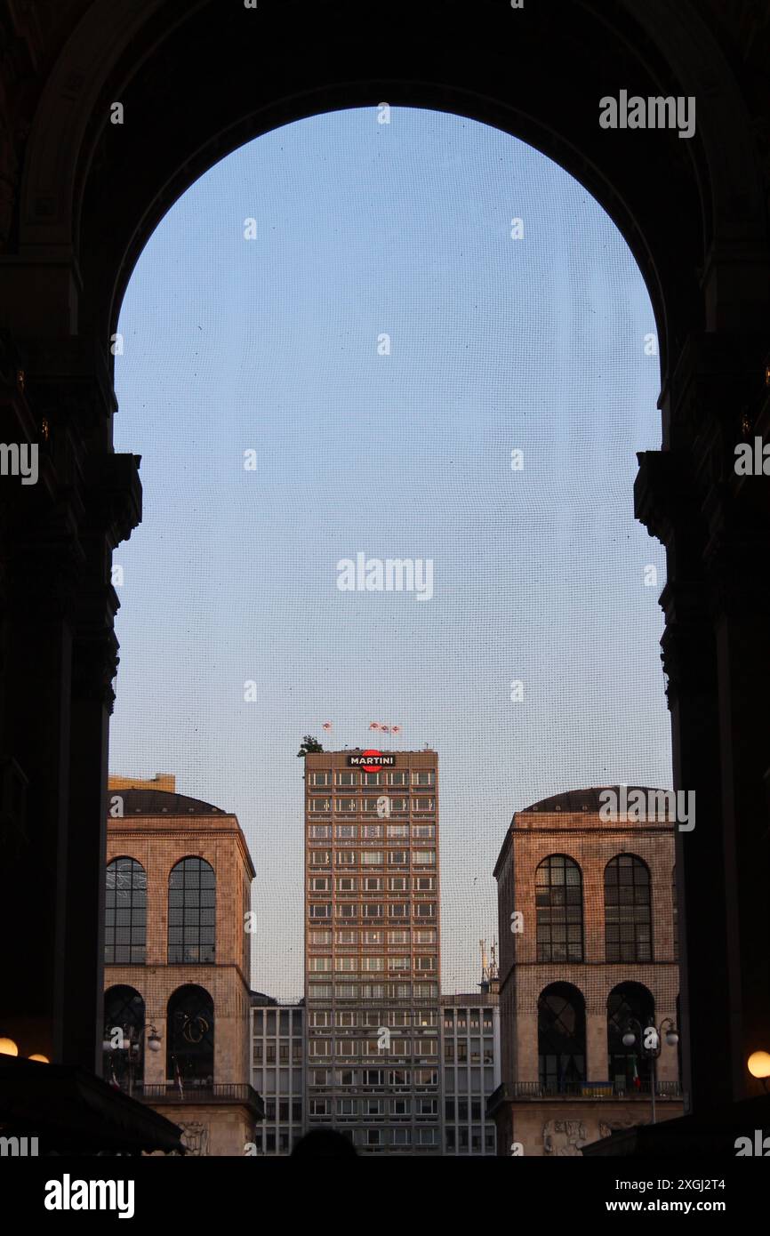 Milan, Italy. Iconic city of Milan landscape. Metropolitan architecture ...