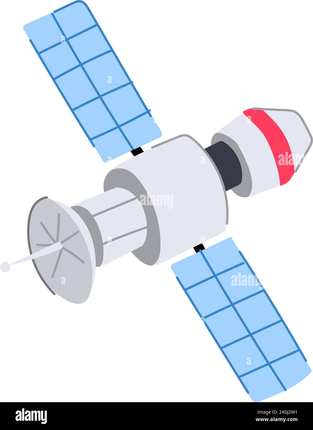 planet satellite cartoon vector illustration Stock Vector Image & Art ...