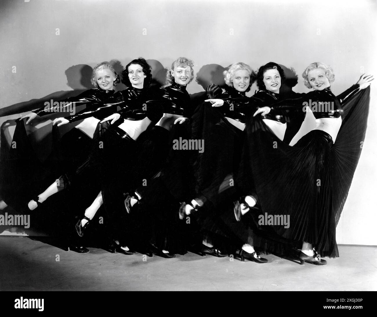 Chorus Girls in costume for the Lullaby of Broadway production number ...