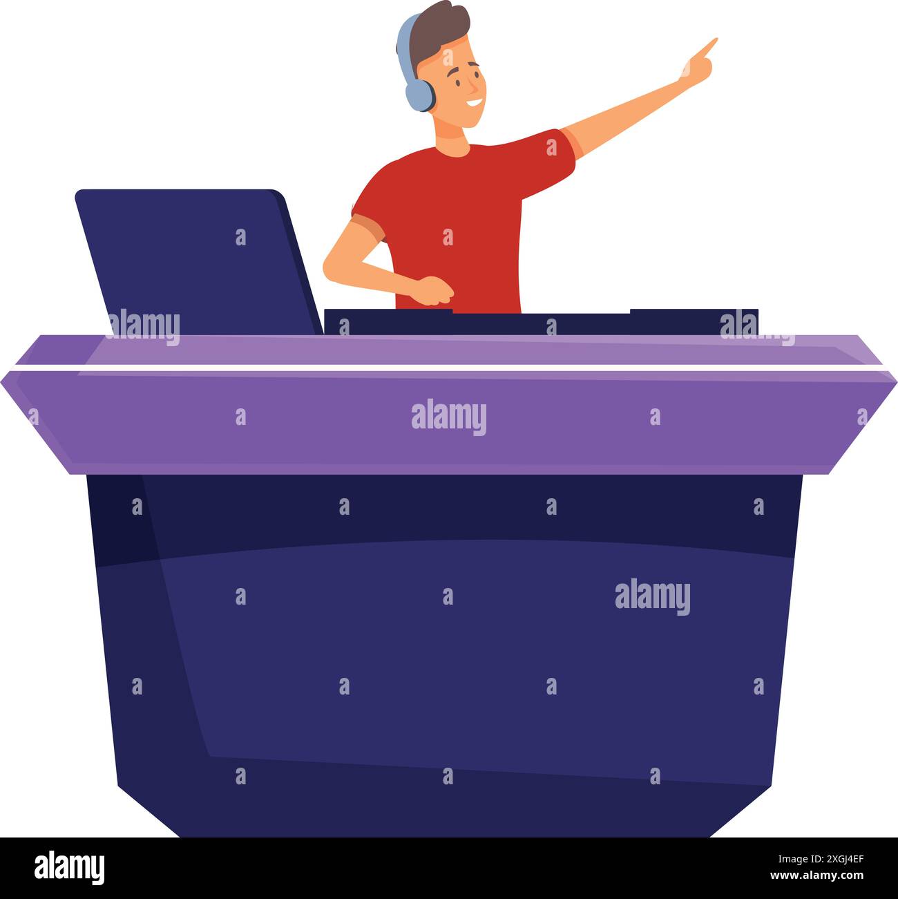Live performance mixing console Stock Vector Images - Alamy
