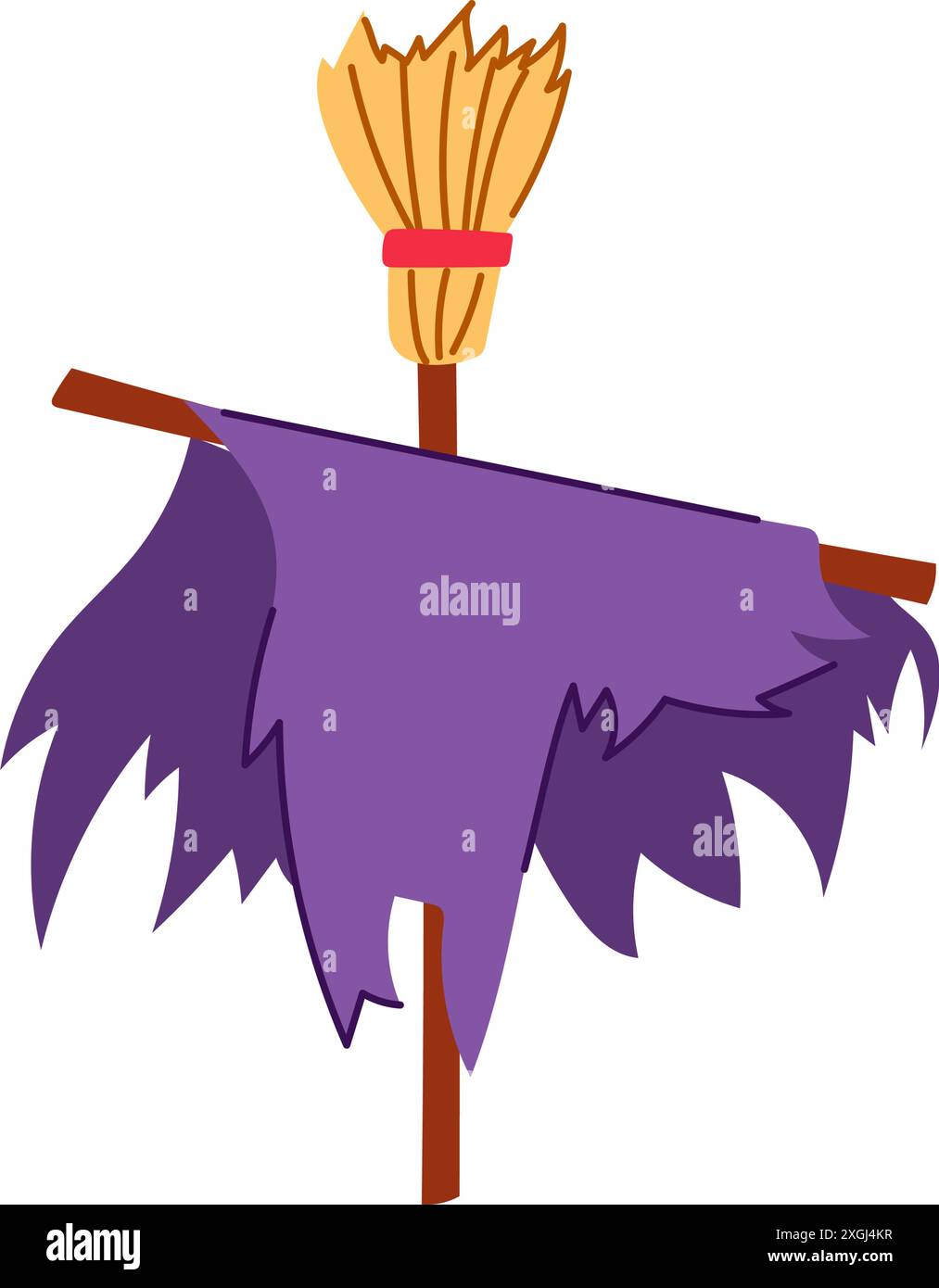 fall scarecrow cartoon vector illustration Stock Vector Image & Art - Alamy