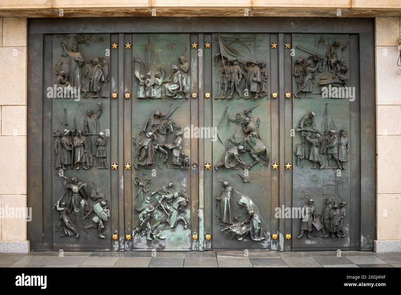 The Museum of Vitkov and the statue of Ziska, Prague Stock Photo - Alamy
