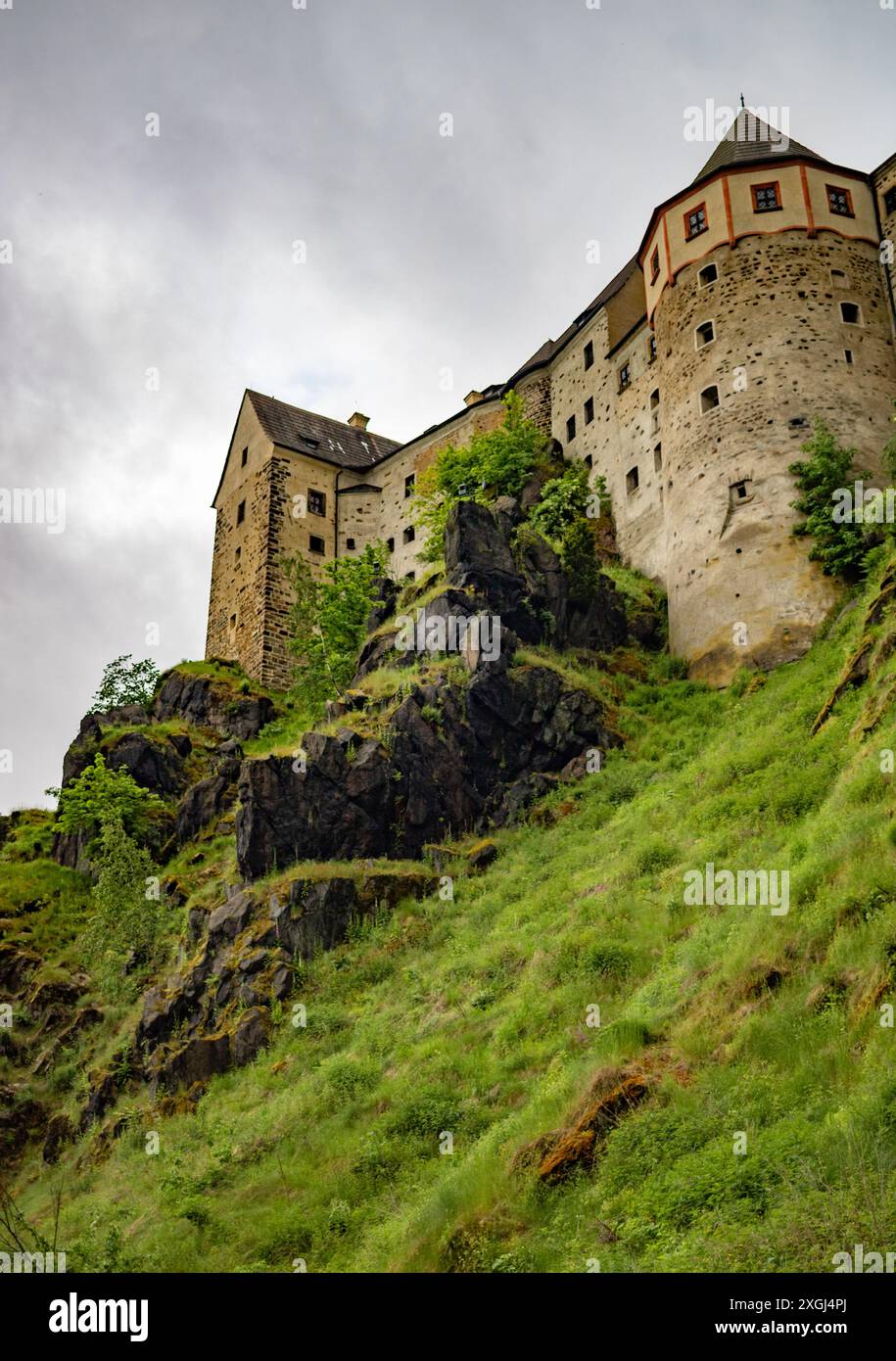 The Castle Loket in the Czech Countryside Stock Photo - Alamy