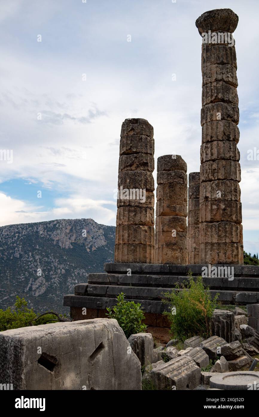The Historical Site of Delphi Stock Photo - Alamy