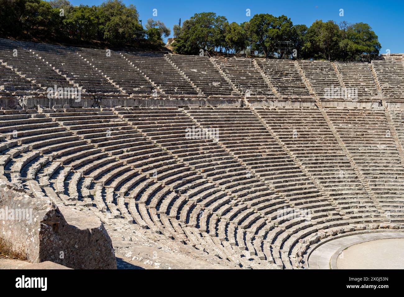 The Historical Site of Epidavros With the Amphitheater Stock Photo - Alamy