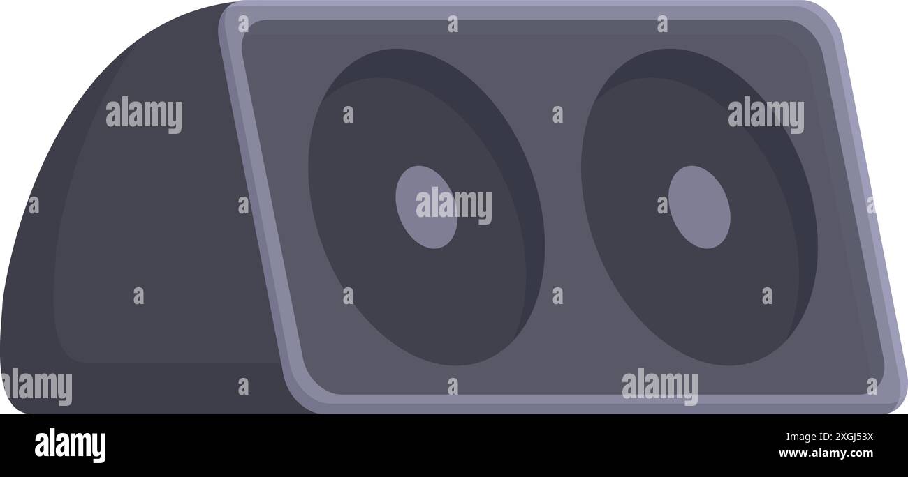 Modern audio speaker delivering powerful sound waves, perfect for ...