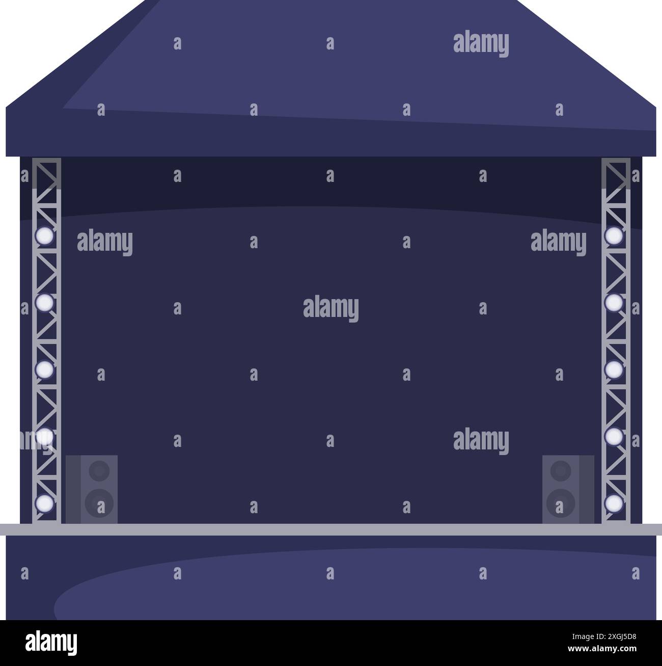 Band playing to a crowd Stock Vector Images - Alamy