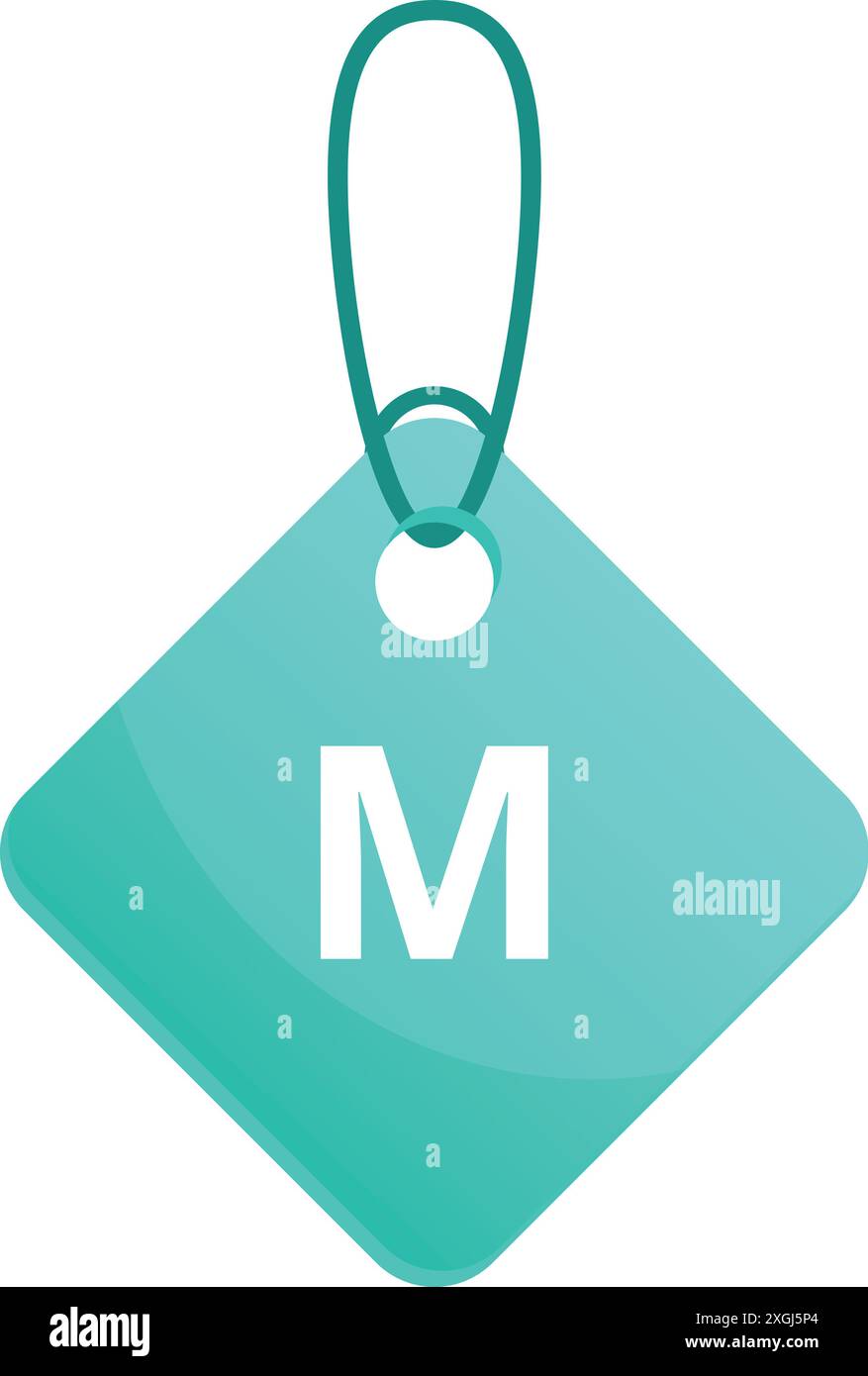Blank clothing tag string Stock Vector Images - Alamy