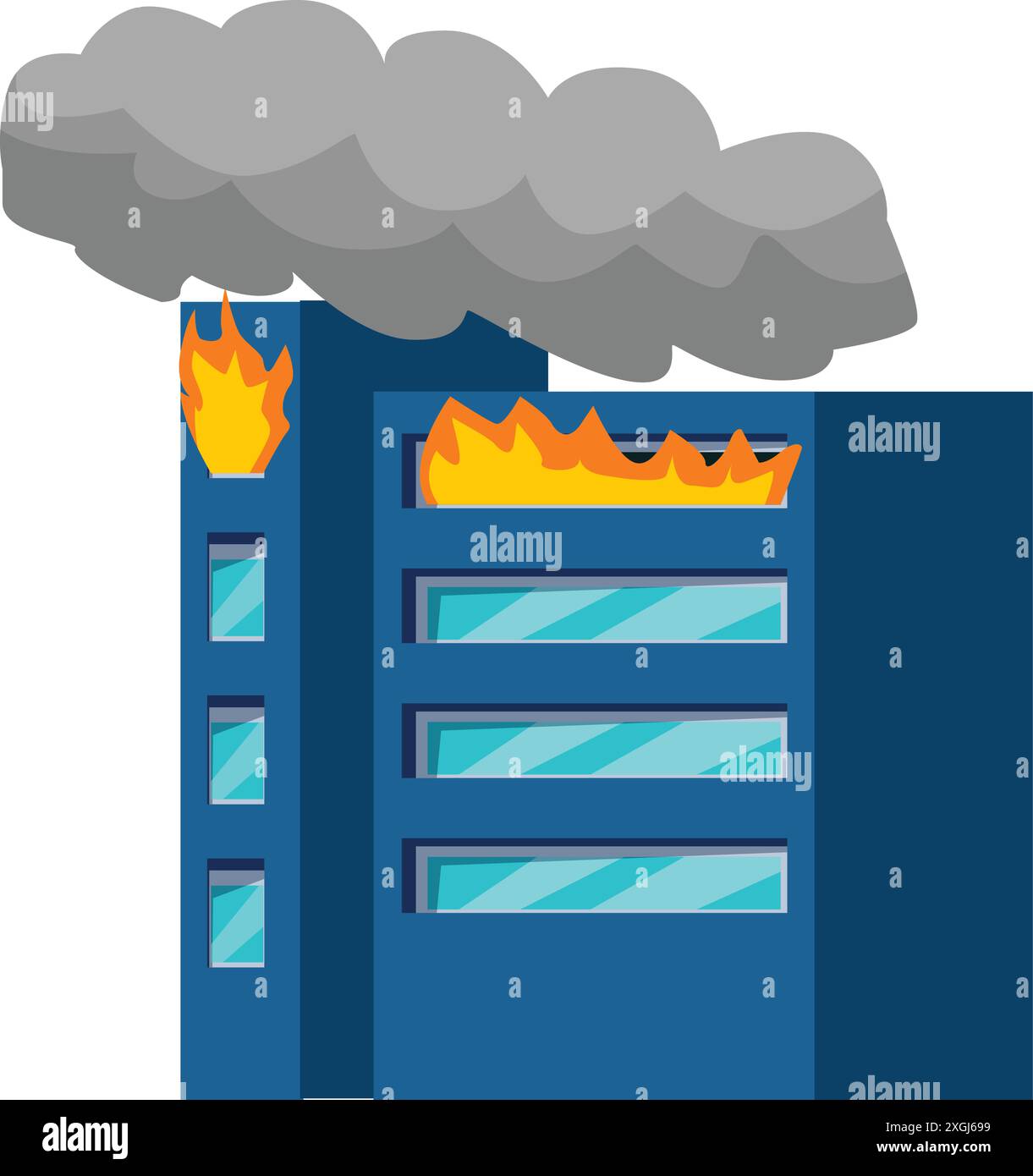 Fire blaze city Stock Vector Images - Alamy