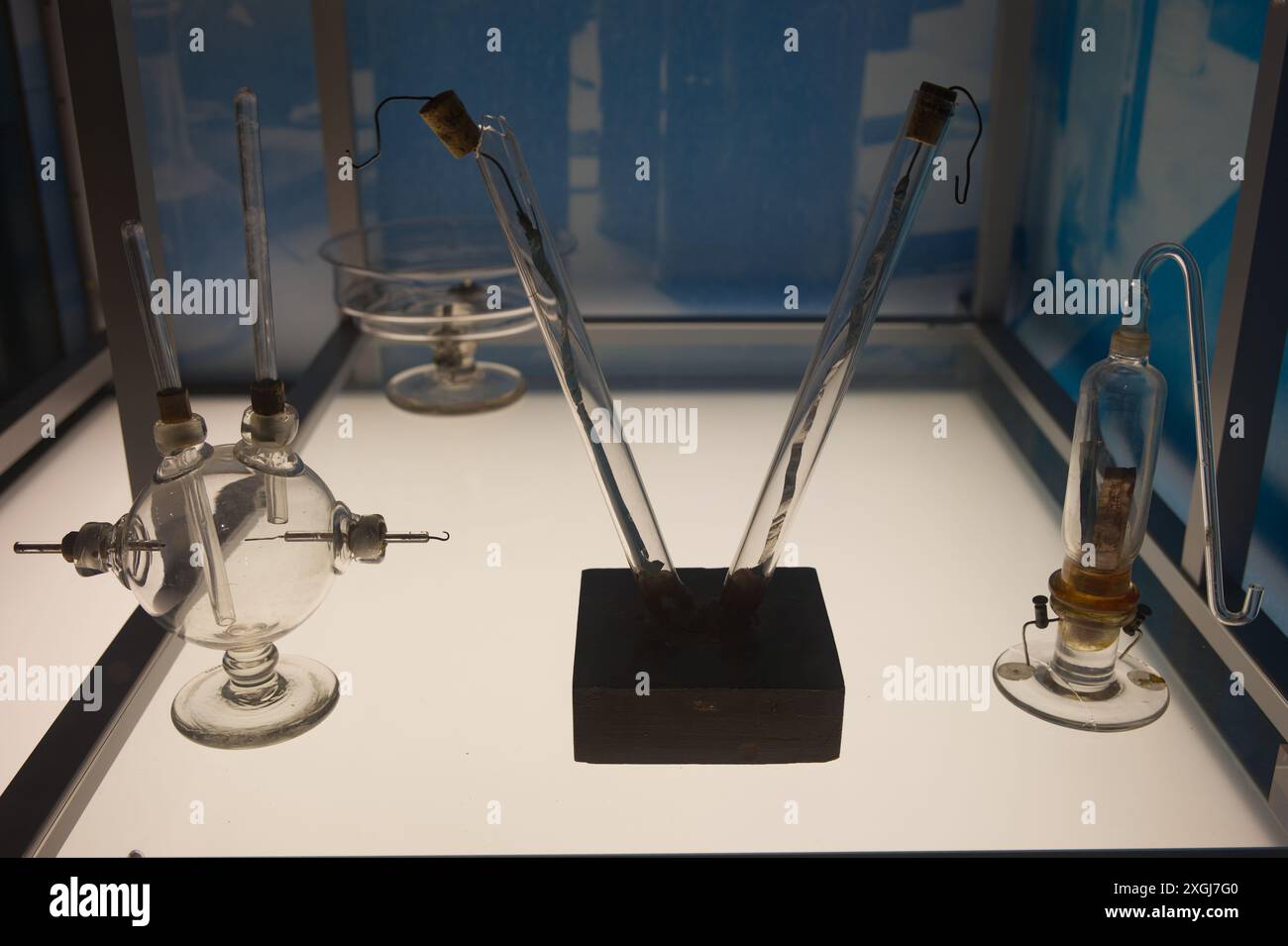 Michael Faraday's voltammeters. While he worked on electro-chemistry ...