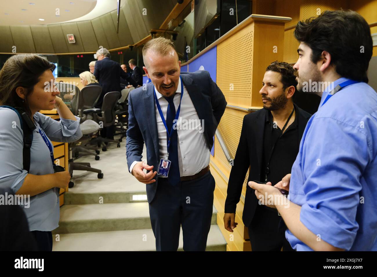 Member of the EU Parliament Sebastiaan Stoteler attends a press ... Member of the EU Parliament Sebastiaan Stoteler attends a press ...