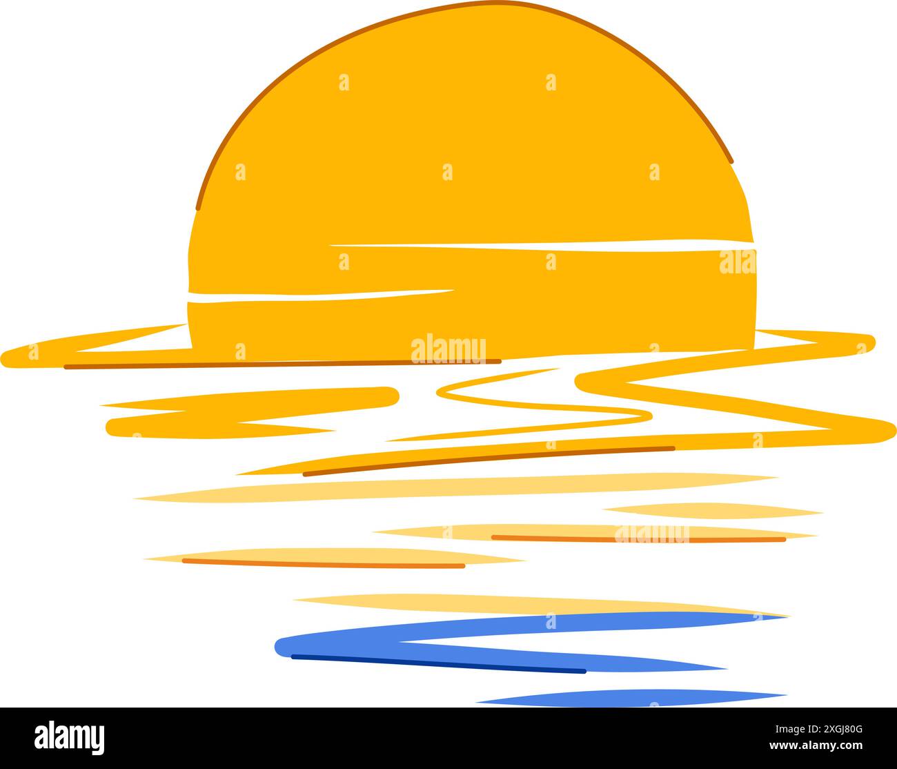 dusk sunset cartoon vector illustration Stock Vector Image & Art - Alamy