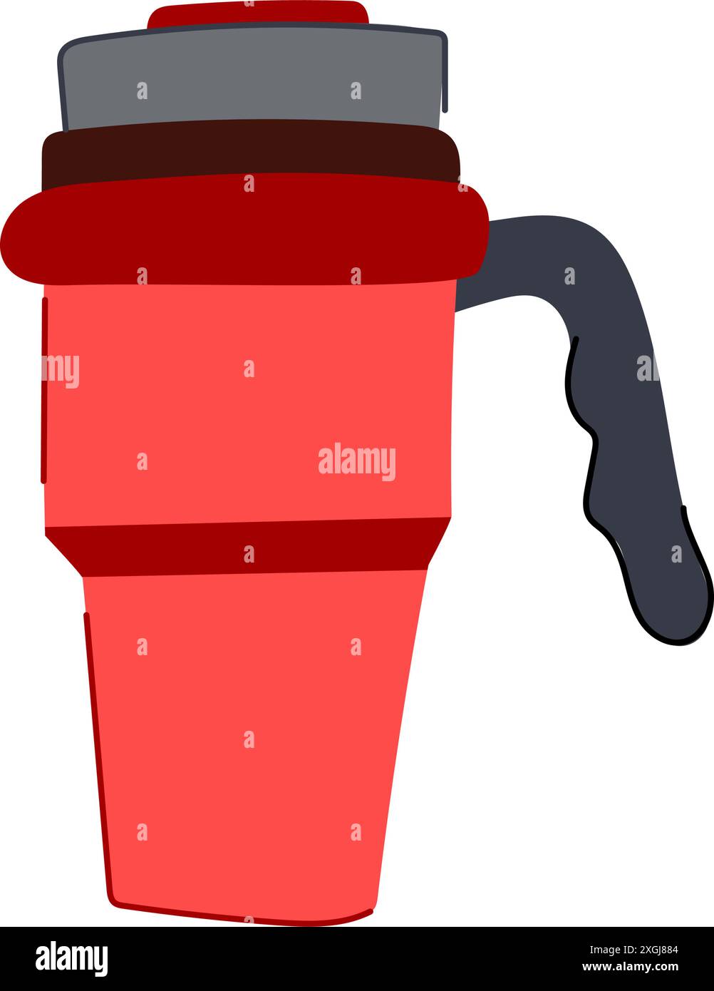 travel thermos cup cartoon vector illustration Stock Vector Image & Art ...