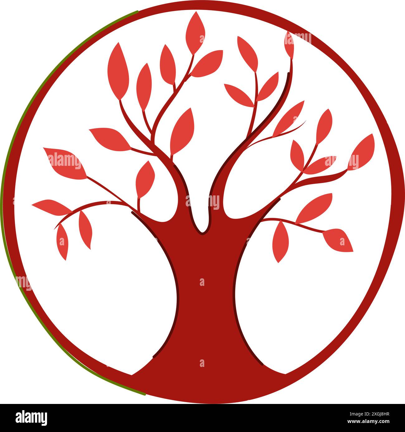 nature tree of life cartoon vector illustration Stock Vector Image ...