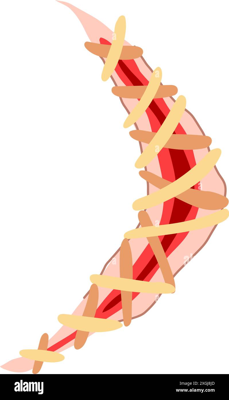 stitch suture cartoon vector illustration Stock Vector Image & Art - Alamy