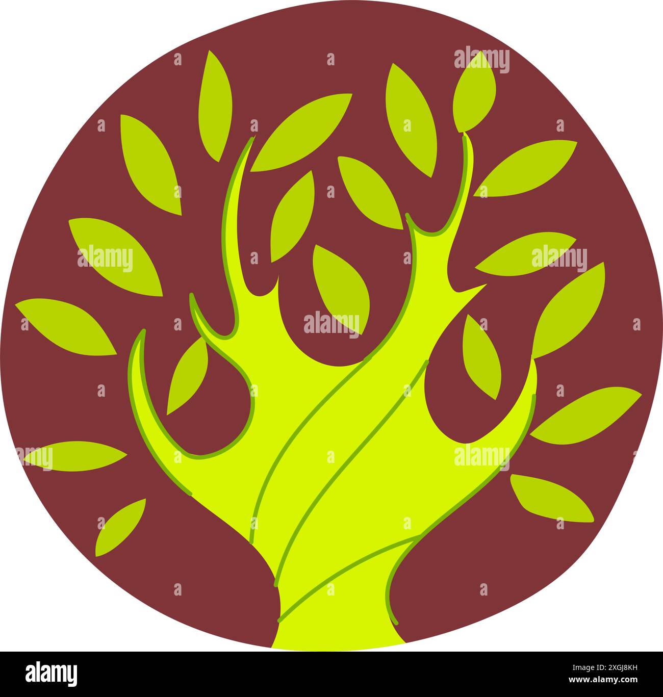 plant tree of life cartoon vector illustration Stock Vector Image & Art ...