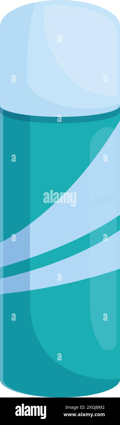 Green spray deodorant with a light blue cap and design hi-res stock ...