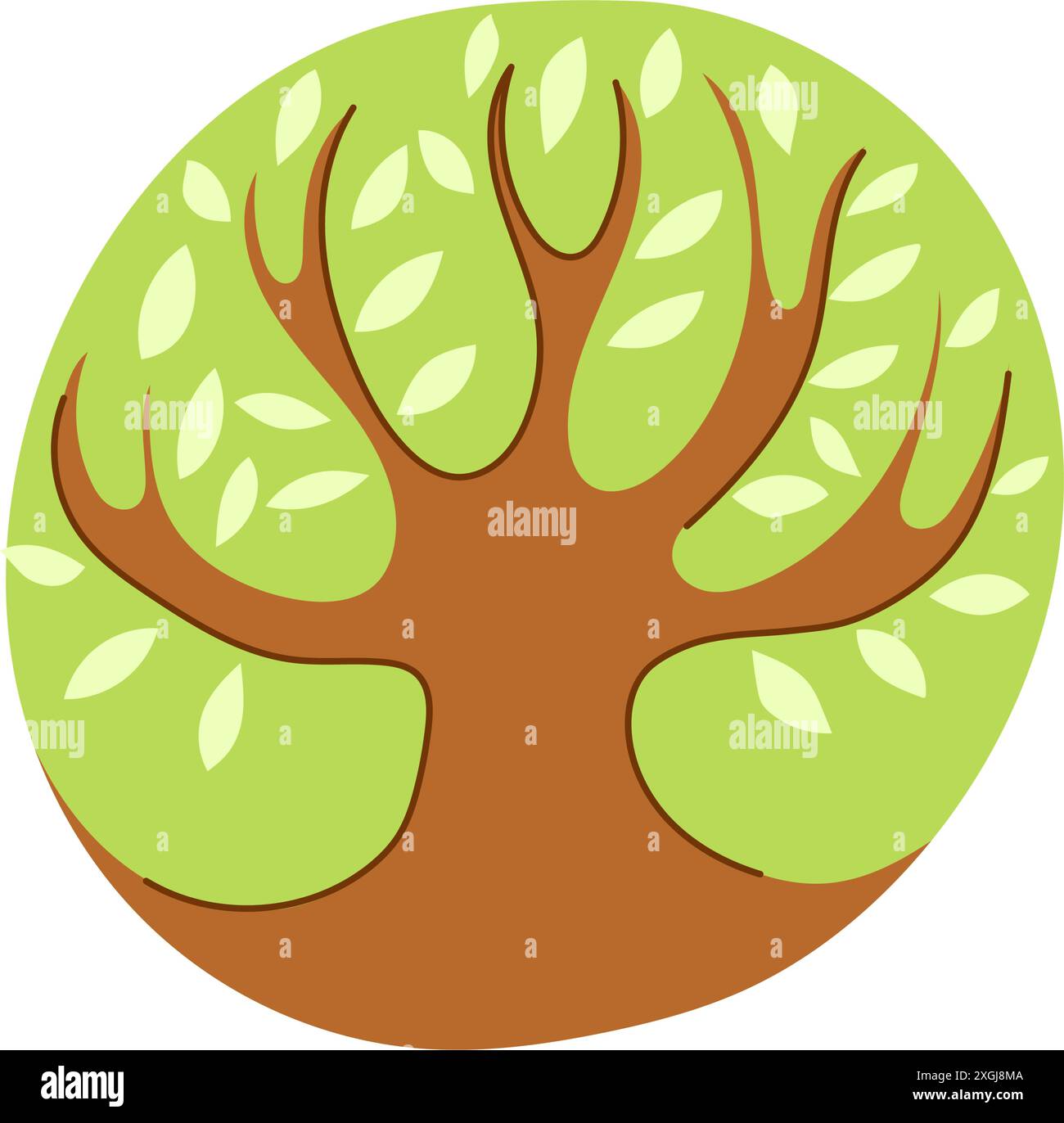 environment tree of life cartoon vector illustration Stock Vector Image ...